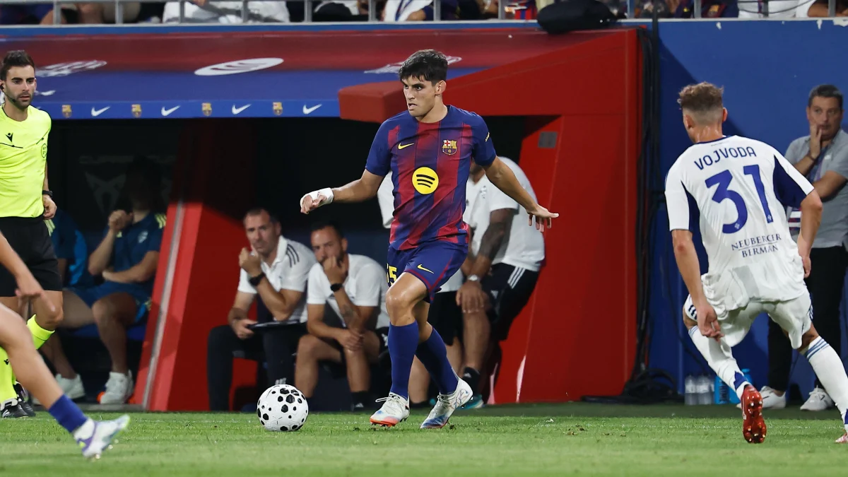 Gerard Martín, protagonista en el lateral izquierdo del Barça