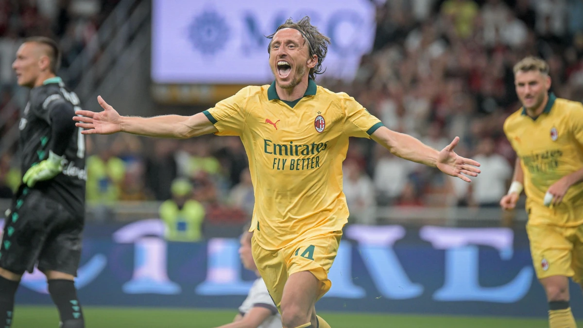 Luka Modric firma un gol histórico en la Serie A a sus 40 años