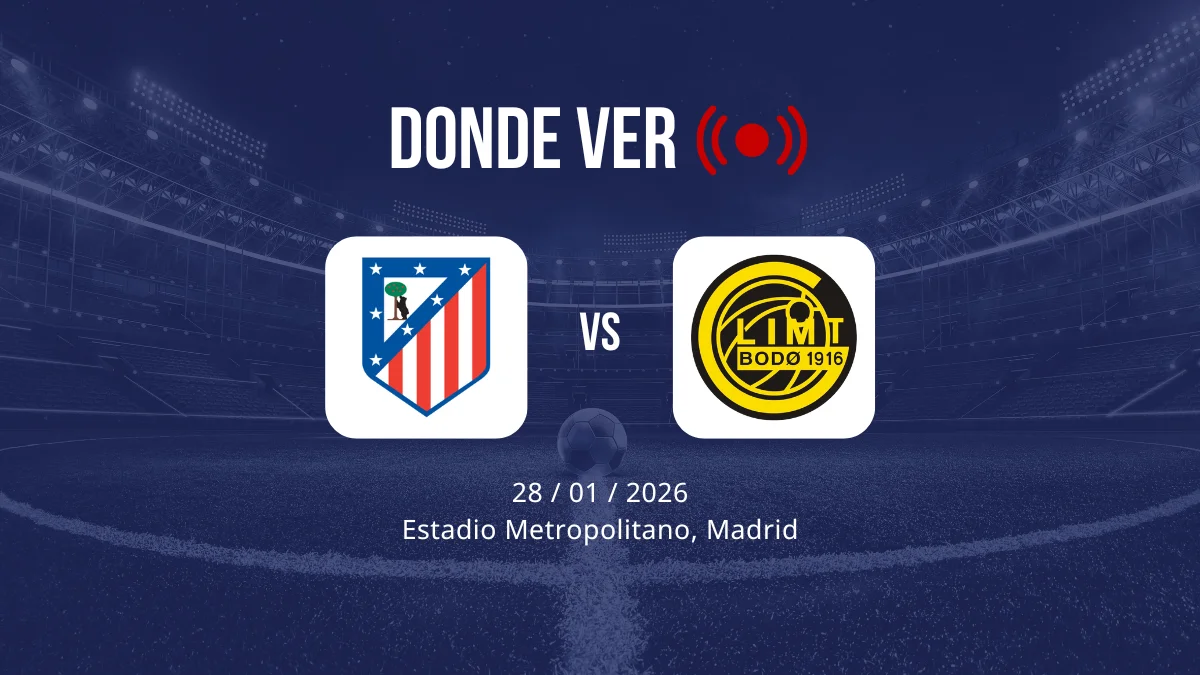 Atlético de Madrid vs Bodo/Glimt: Alineaciones, horario y dónde ver